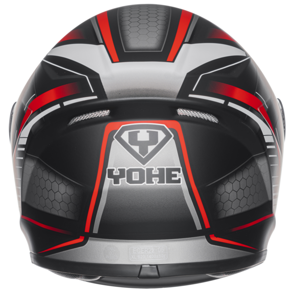 BM3 Motos | CASCO YOHE Y978-4#C NEGRO ROJO